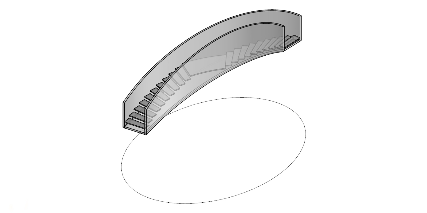 Elliptical stair with Grasshopper & Revit | Parametric Monkey