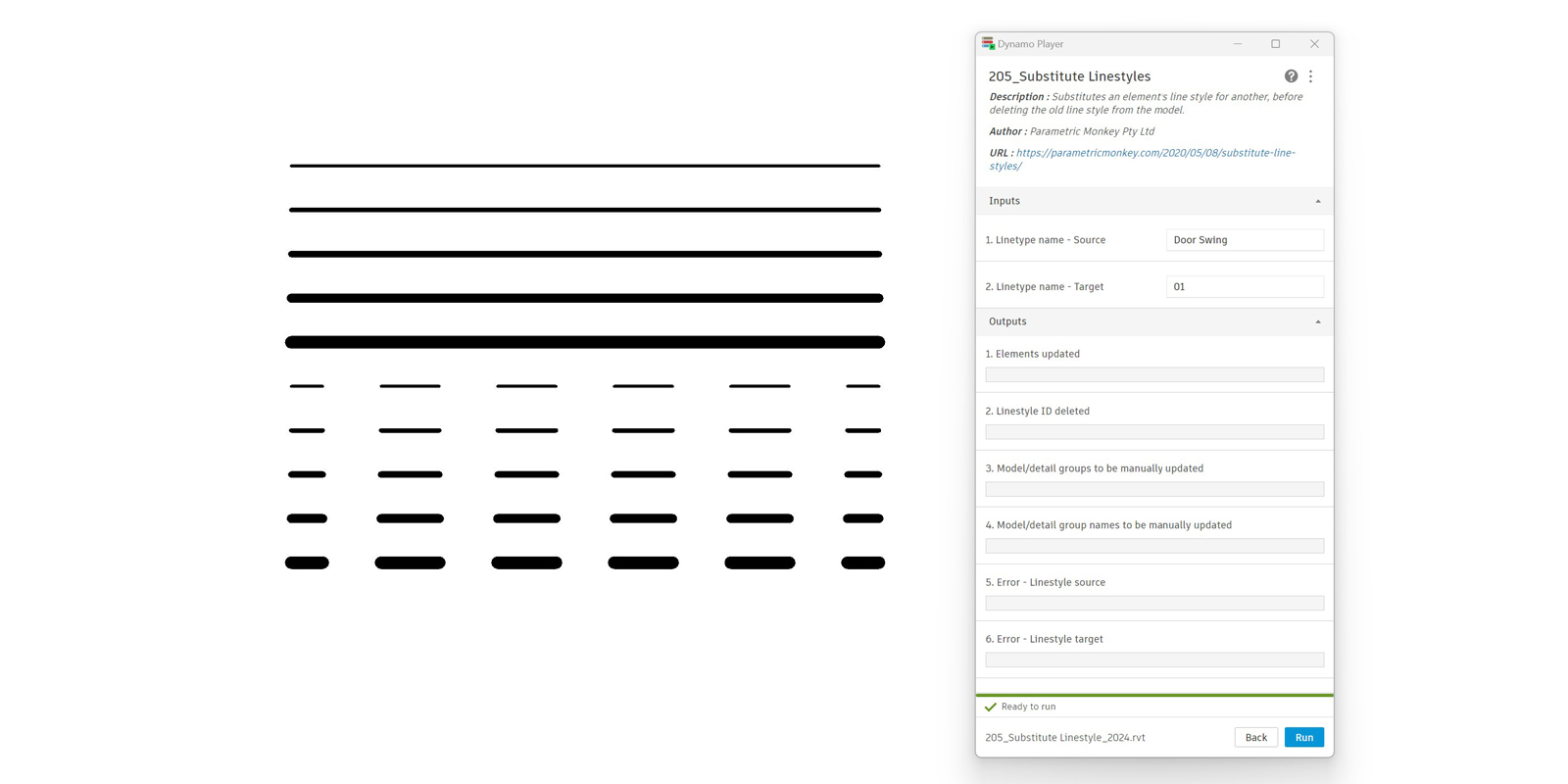 Substitute line styles with Dynamo | Parametric Monkey