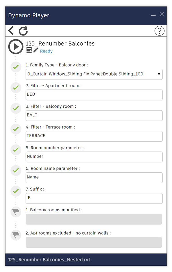 Renumber balconies with Dynamo | Parametric Monkey