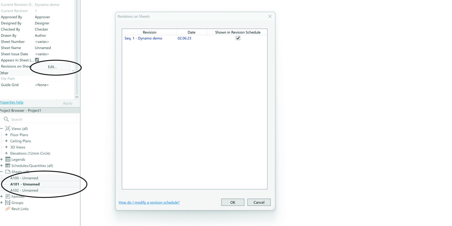 Add revisions to multiple sheets | Parametric Monkey