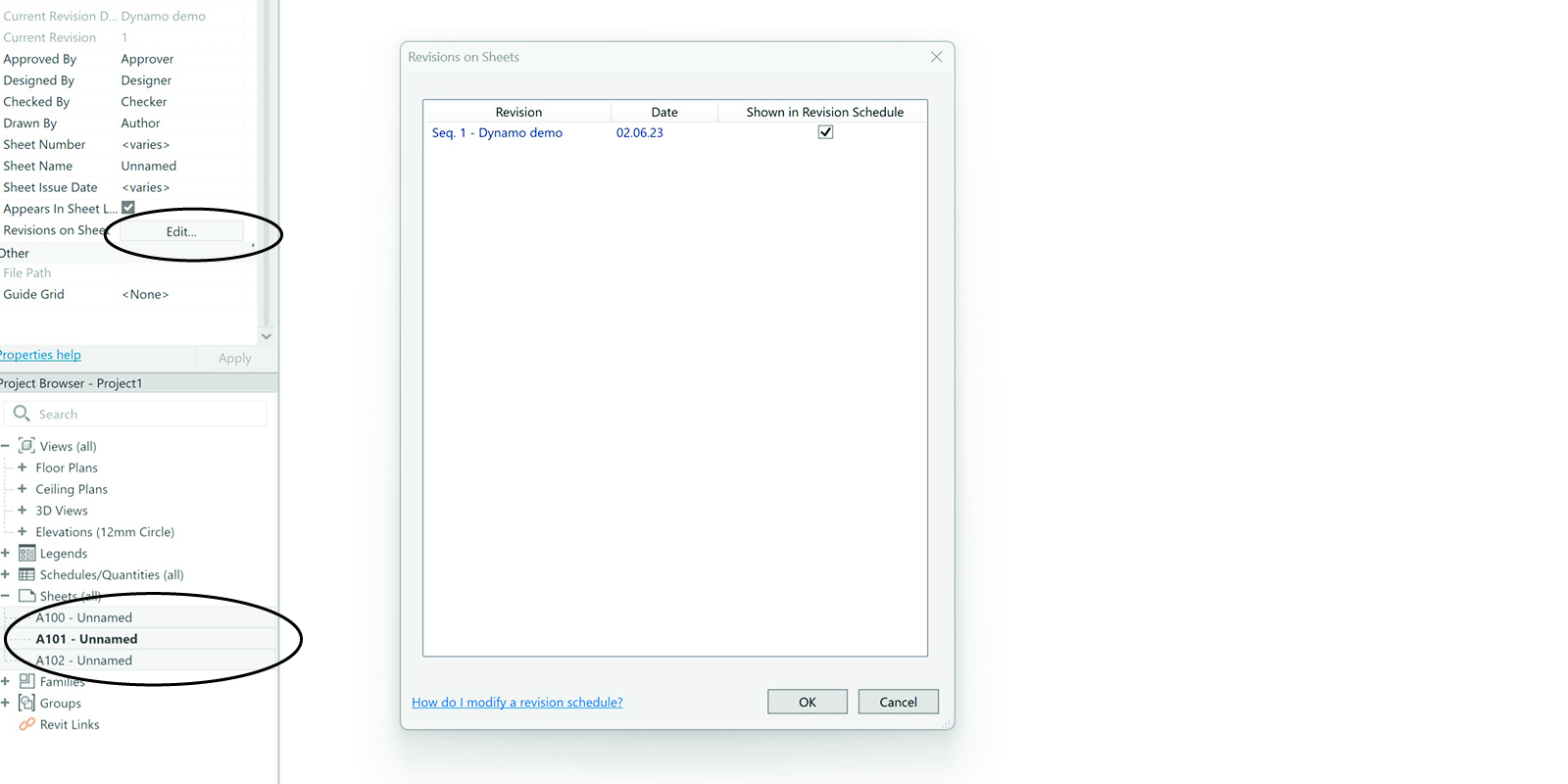 Add revisions to multiple sheets | Parametric Monkey